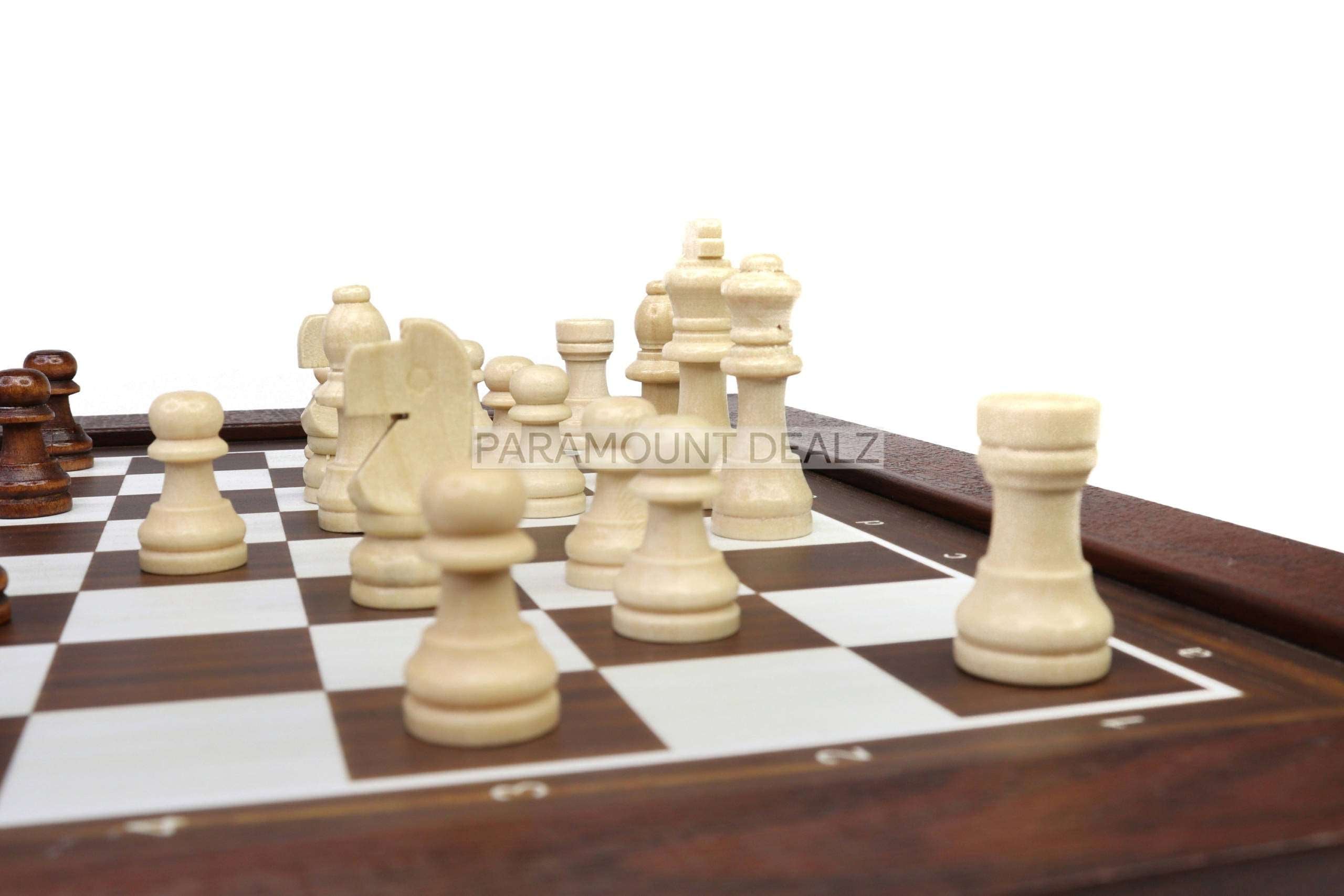 CHESS BOARD Wooden Laminated Chess Game Set - Hand Crafted with Wooden