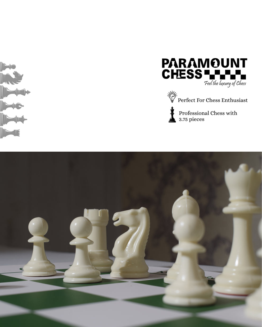 ♟️ FIDE Standard Vinyl Chess Set – 18” / 20” Board | 3.75” King | 2 Ex