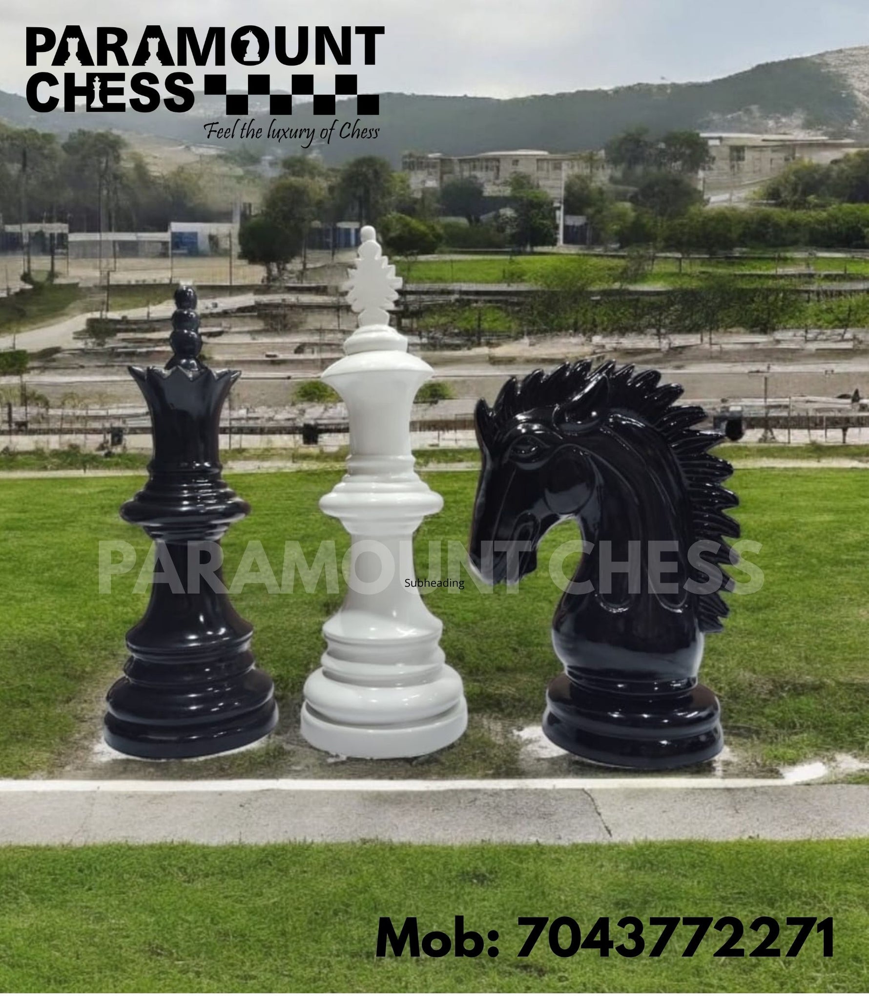 Giant Garden Human Chess Sets Manufacturer in India | Paramountchess
