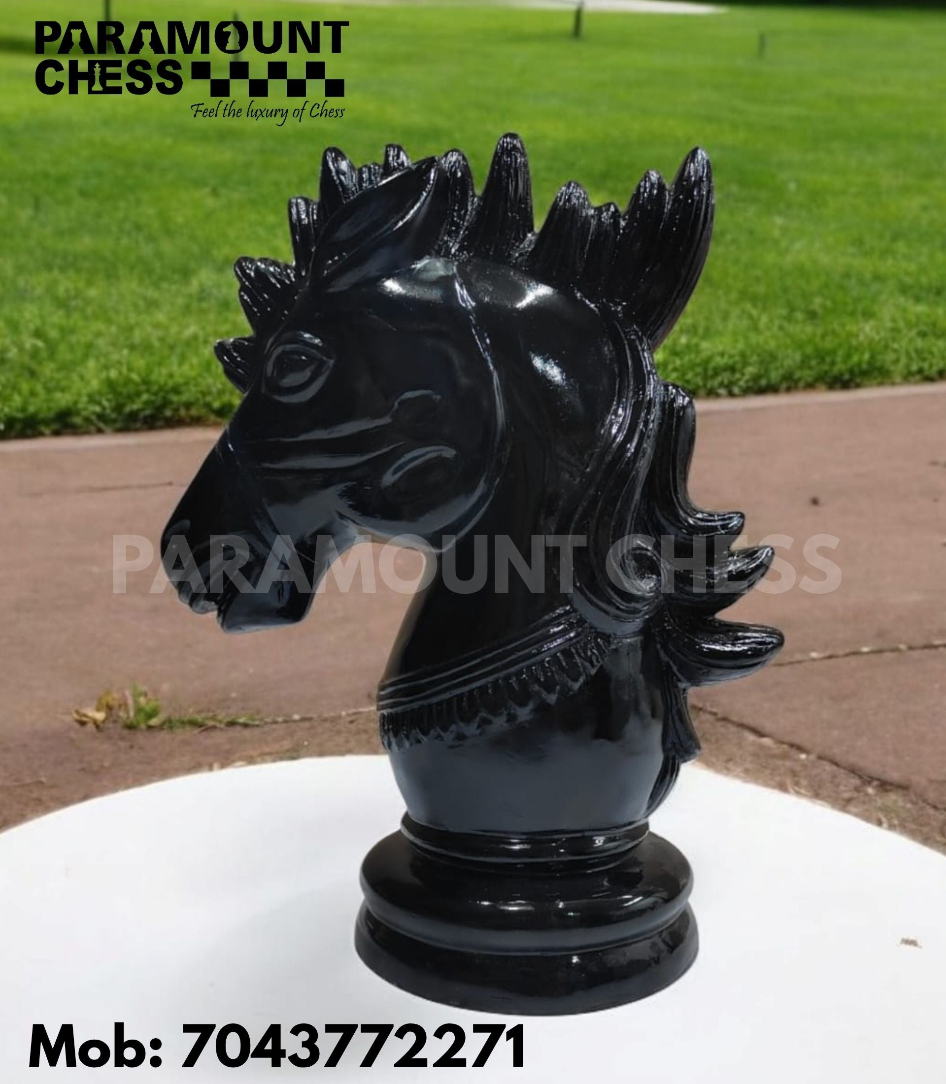♟️ Paramount Mustang Series – 30" King Height Giant Chess Set | Premiu