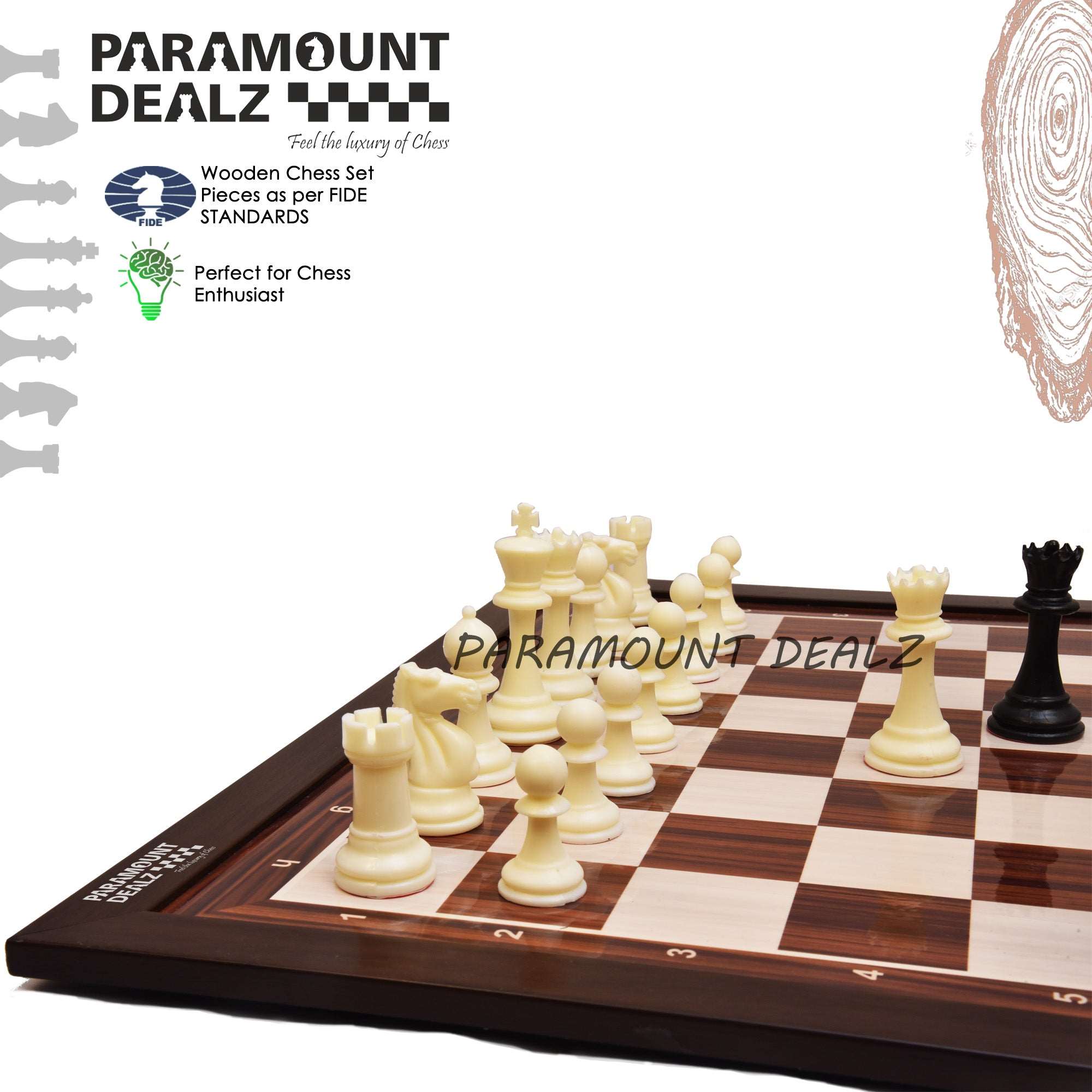King Height-Collector Edition Wooden Chess | Paramount Dealz