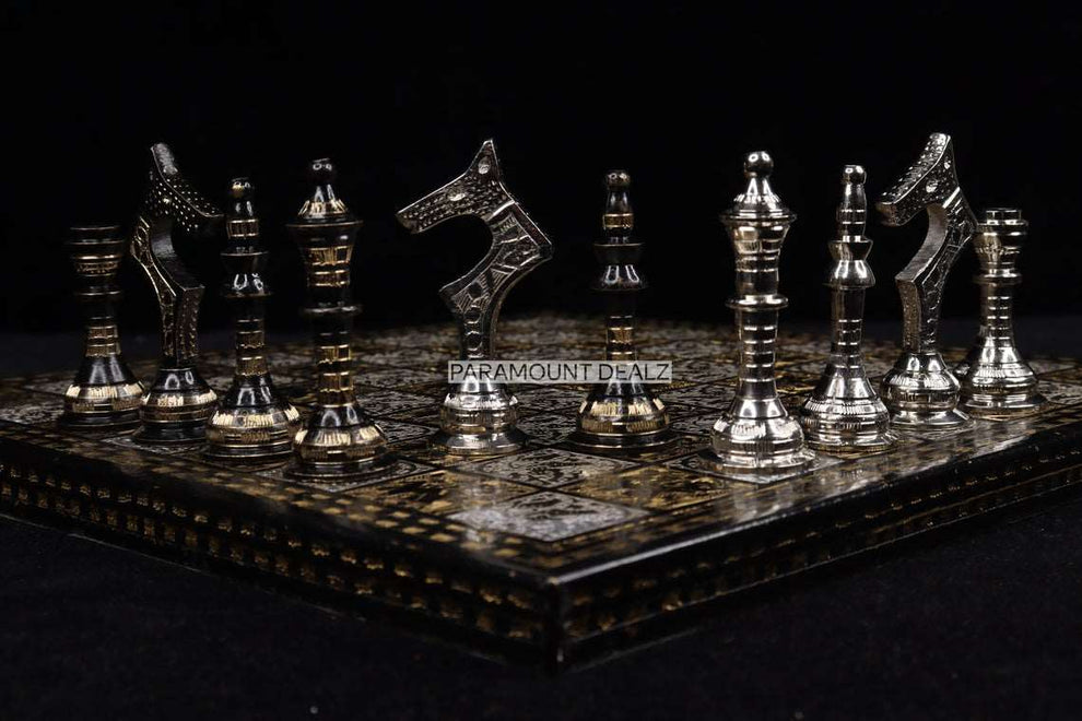 Paramount Dealz Luxurious 14" Chess Board with Chess Pieces and Wooden