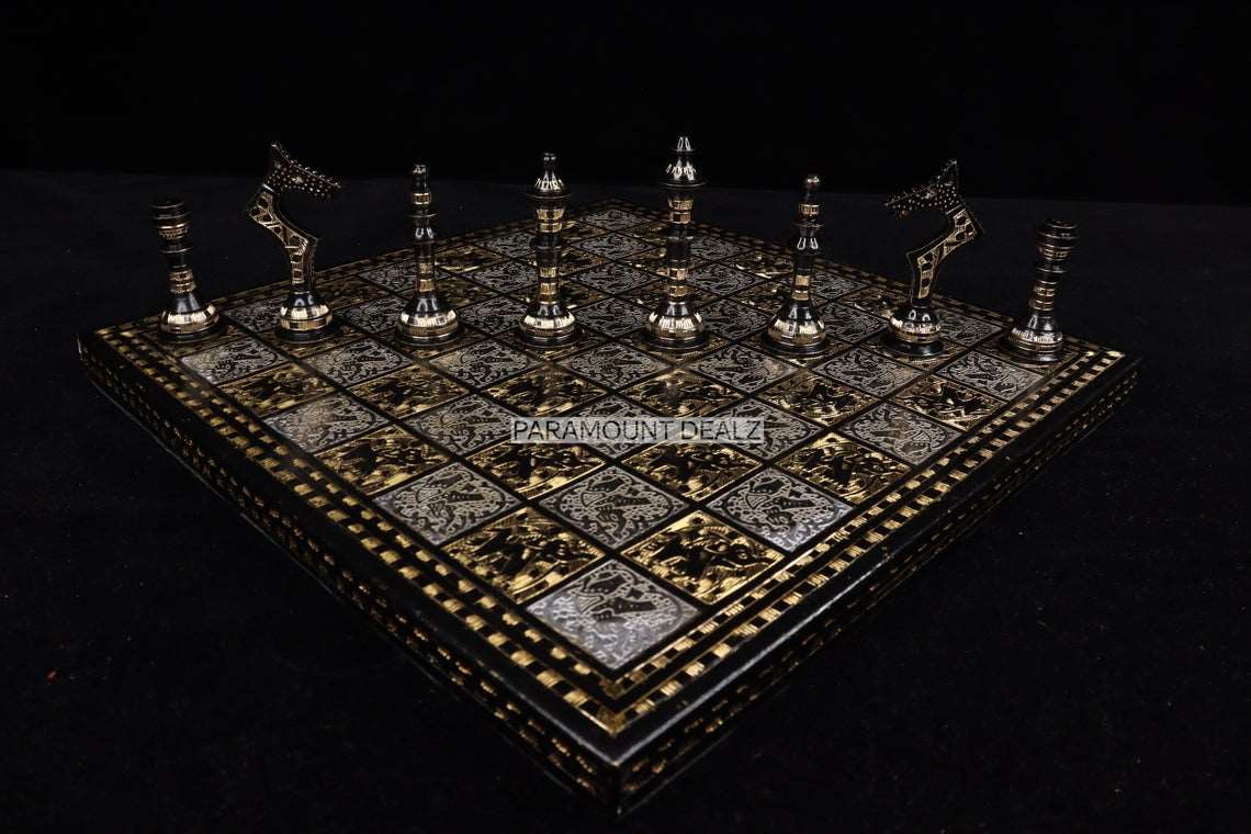 Paramount Dealz Luxurious 14" Chess Board with Chess Pieces and Wooden