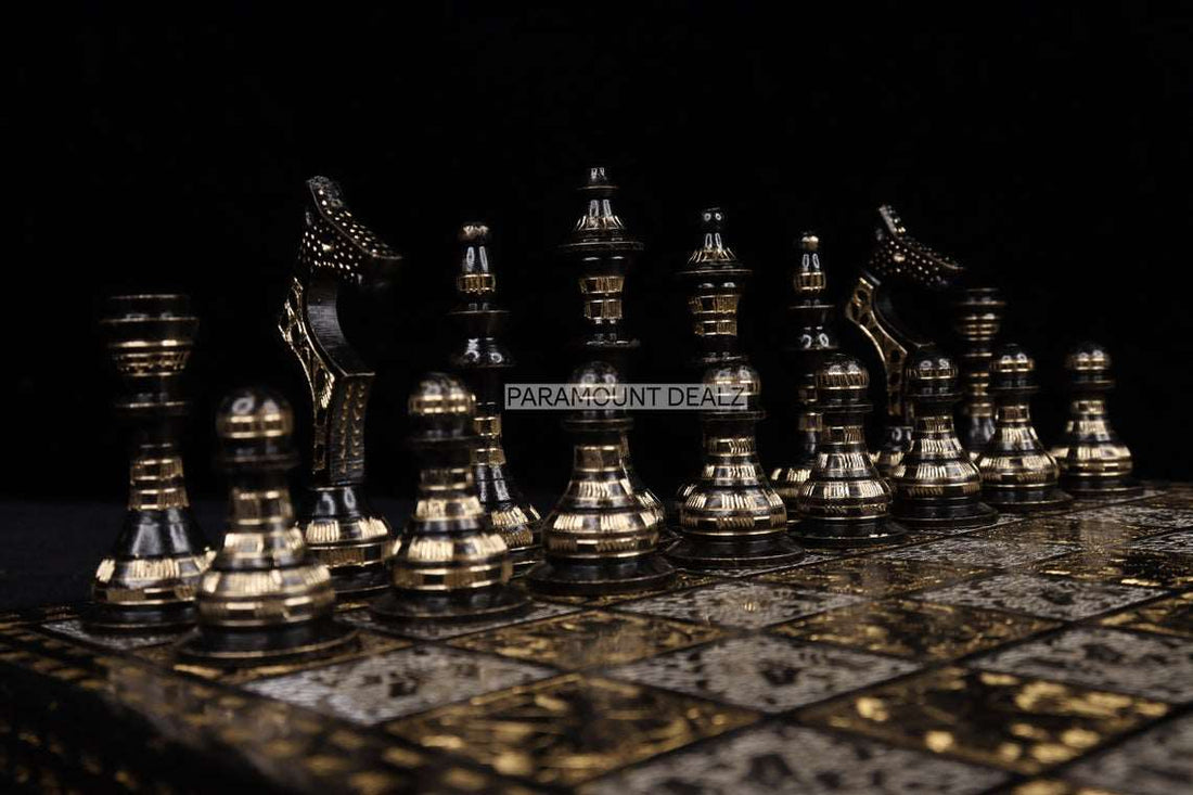 Paramount Dealz Luxurious 14" Chess Board with Chess Pieces and Wooden