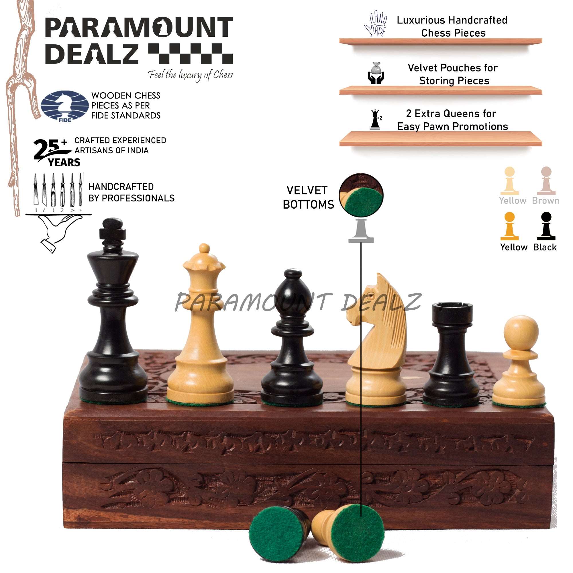 King Height-Collector Edition Wooden Chess | Paramount Dealz