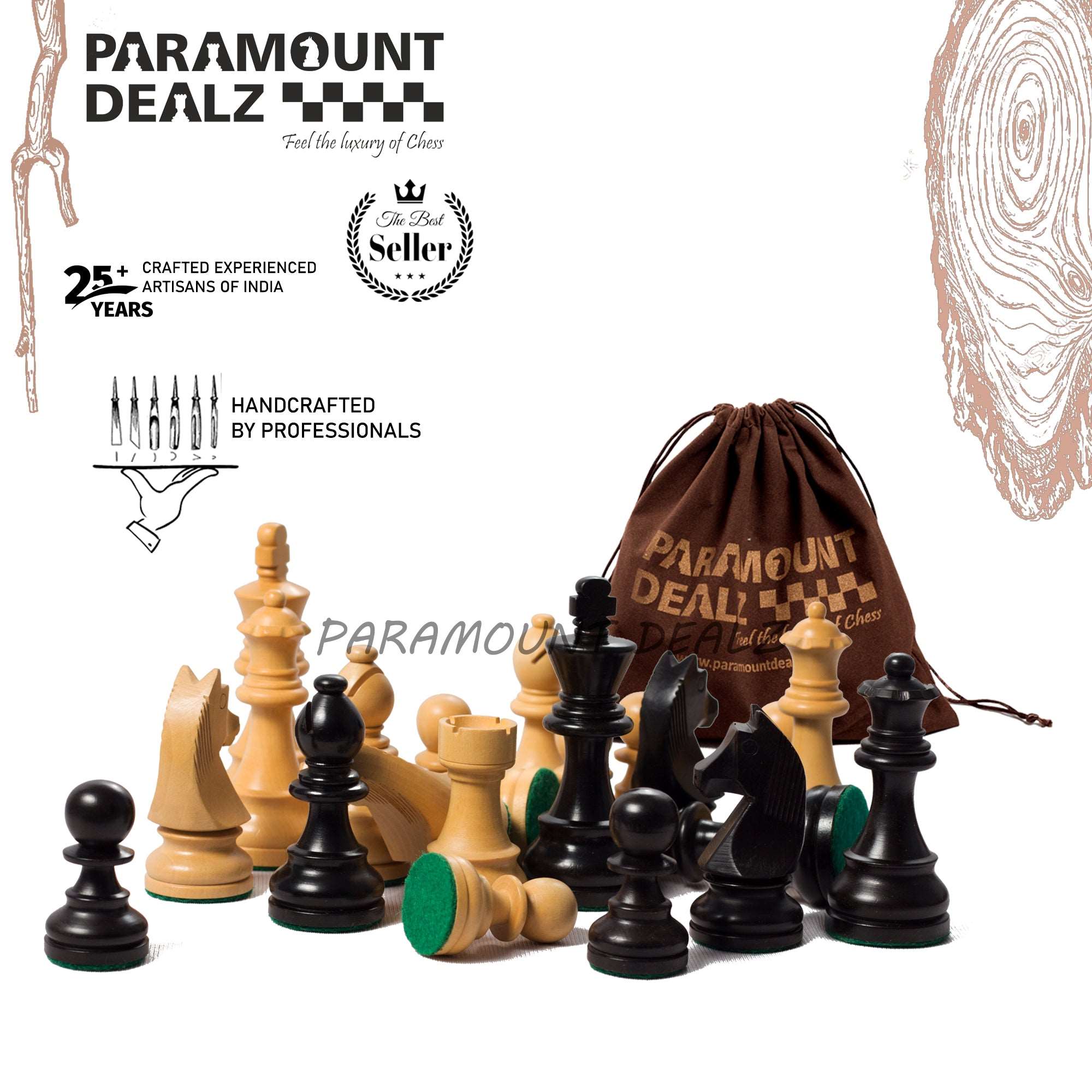 King Height-Collector Edition Wooden Chess | Paramount Dealz