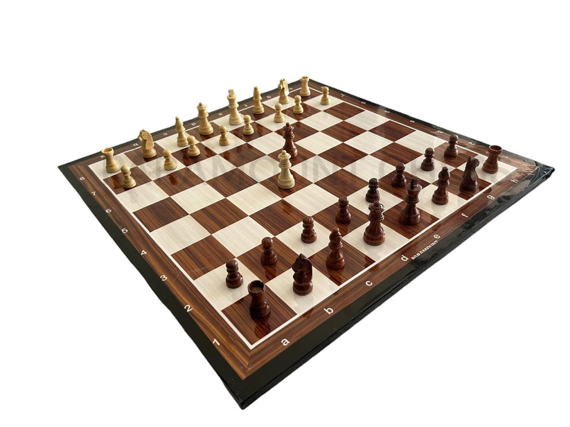 Discover the Elegance of Our Wooden Laminated Chess Board with 3-Inc