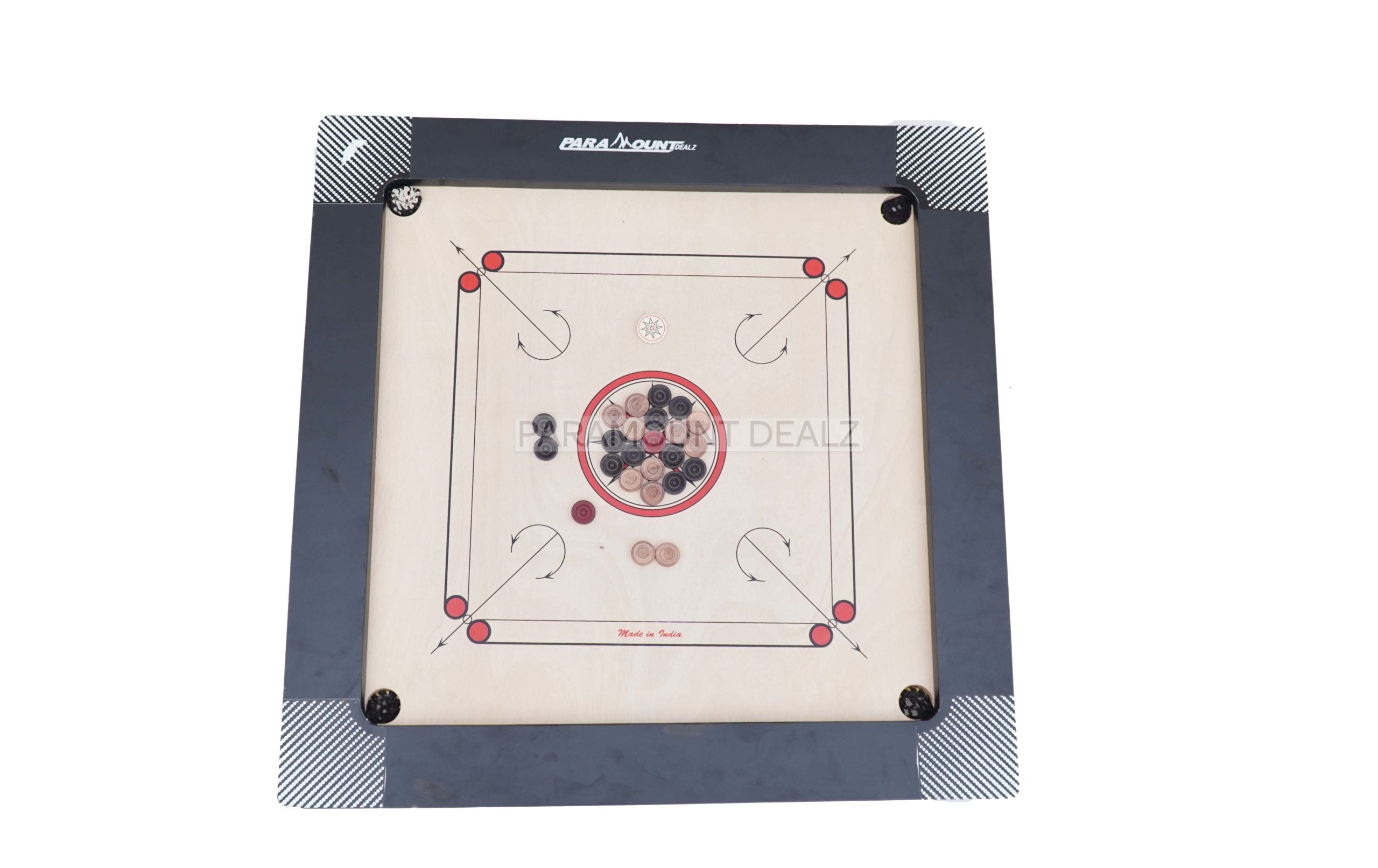THOR SERIES PROFESSIONAL CARROM BOARD WITH CARROM COINS AND STRIKER (A