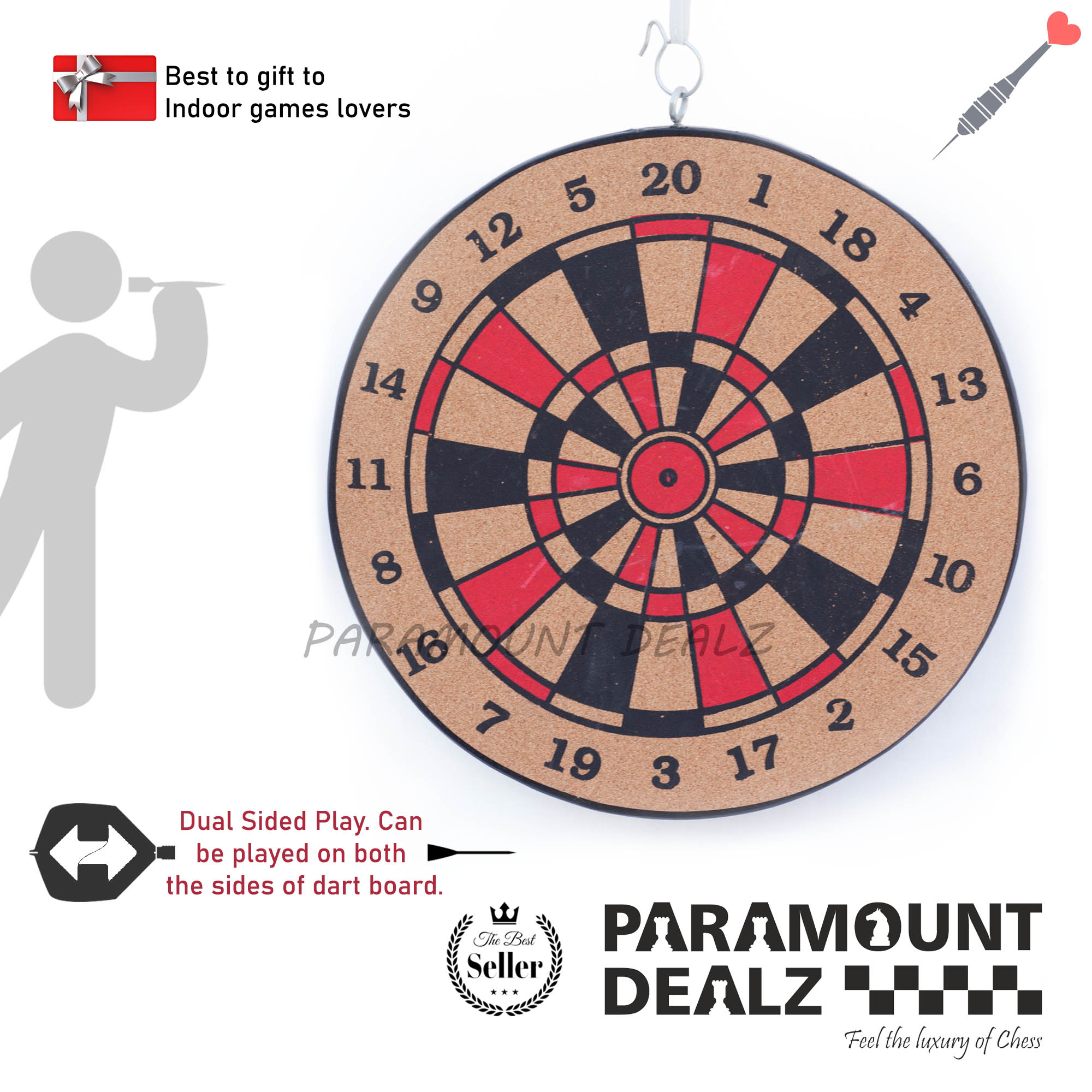 Professional Dart Board (Double side and Large size)