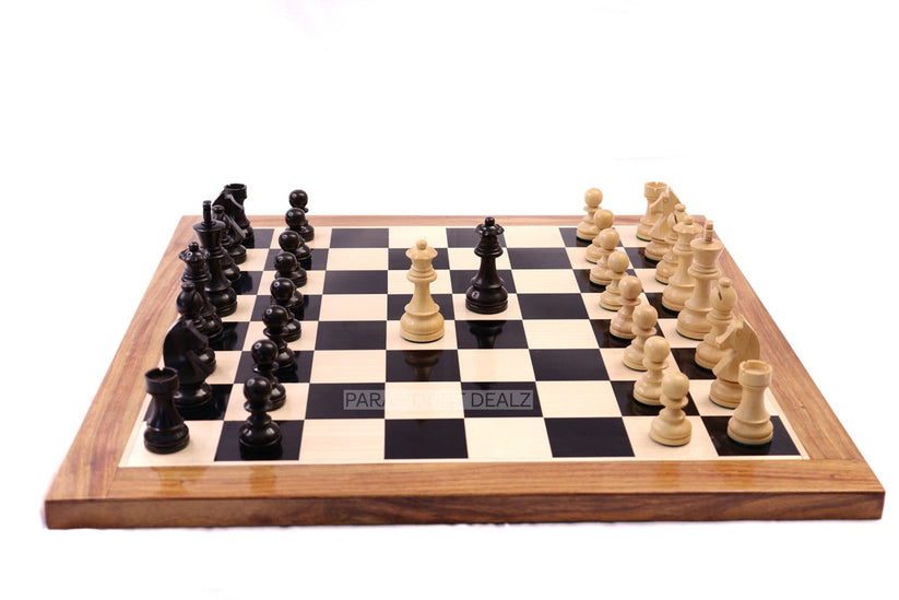 Paramount Dealz Luxury Collection Wooden 19" Chess Board with Chess Pi