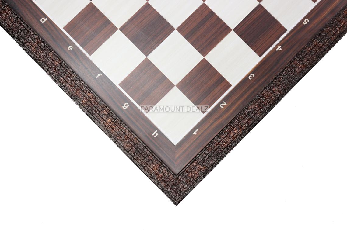 Wooden Laminated 21" Chess Board Game Set - Handcrafted with 3.75" Woo