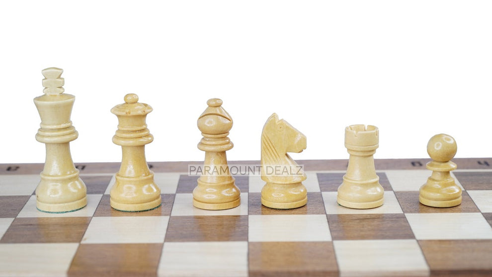 12 Inches Handcrafted Magnetic Foldable Wooden Handcrafted Chess Set C